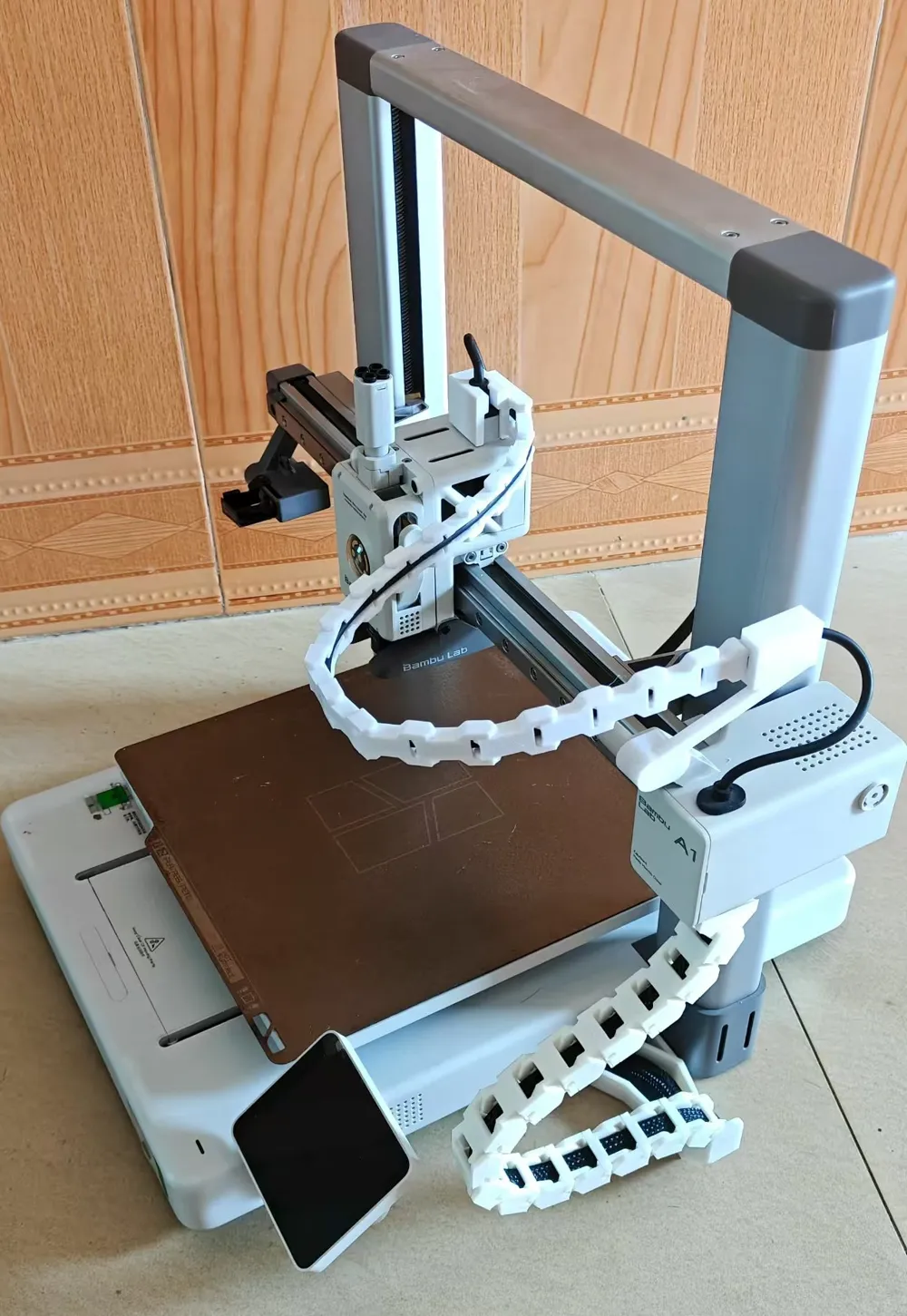 Bambu A1 X-Axis Cable Chain, Lightweight Tank-Style Design by user ...