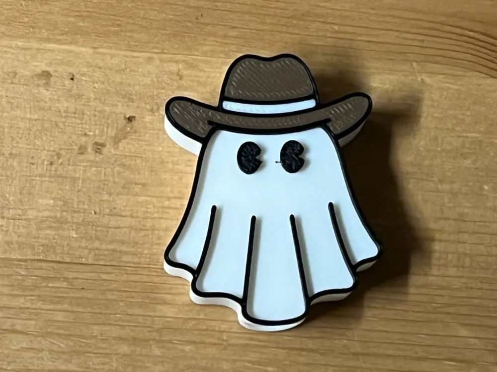 cowboy ghost Stanley straw topper by Morganja MakerWorld: Download Free ...