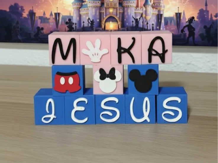 Magic Block Alphabet - Disney Style - Free 3D Print Model - MakerWorld
