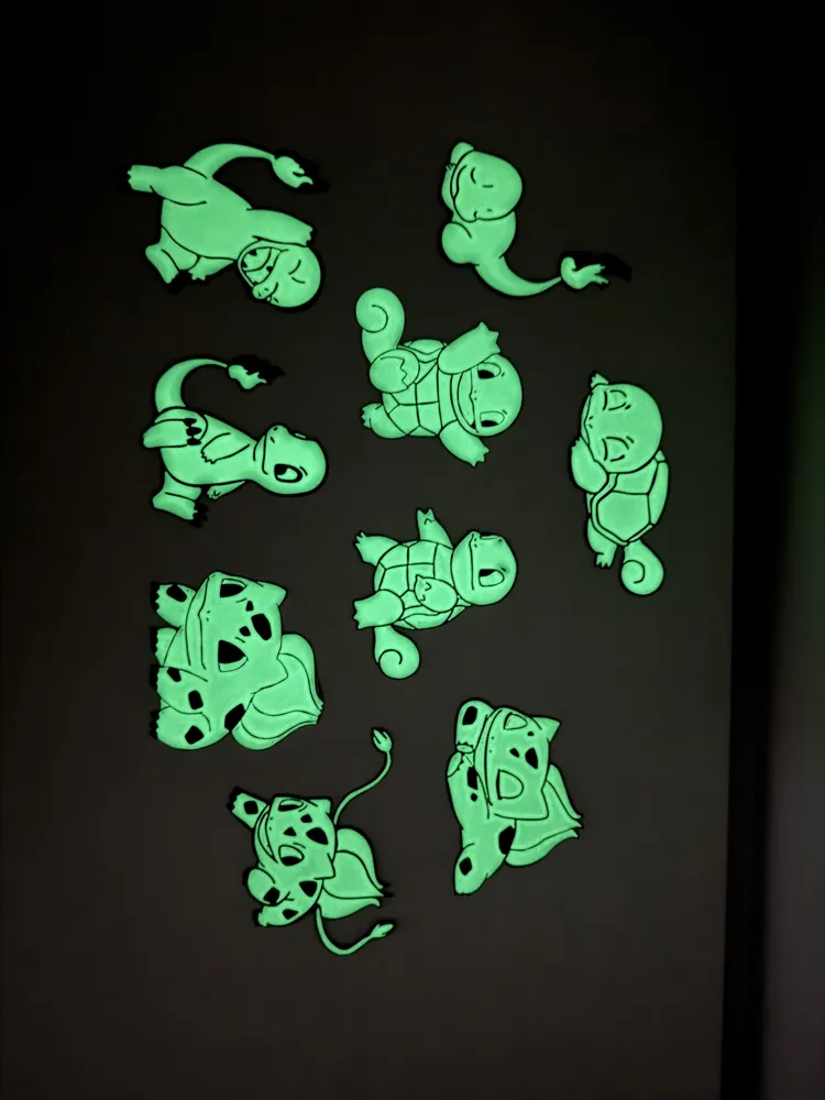 Pokémon que brillan en la oscuridad - Modelo de impresión 3D gratuito ...