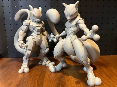 Mecha Pokemon Series ‧ Mewtwo Full-Body Statue - Free 3D Print Model ...