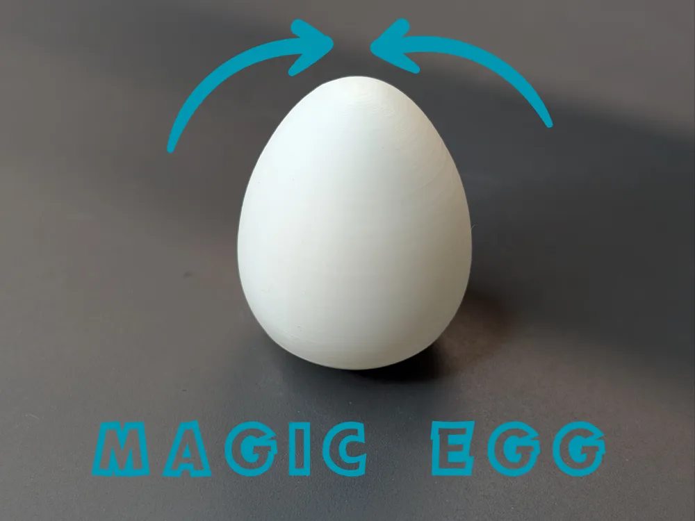 Magic Balancing Egg - Free 3D Print Model - MakerWorld