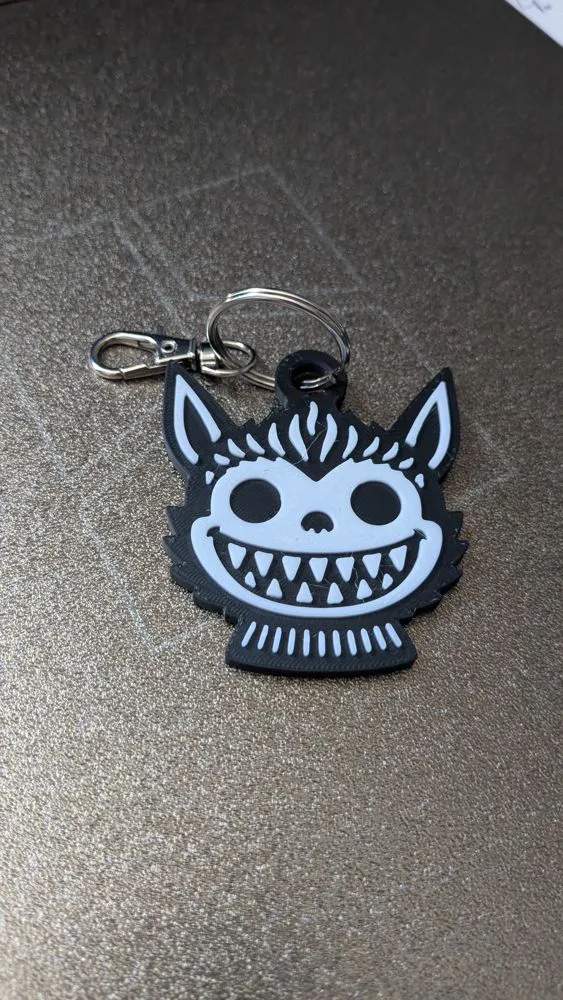 Simple Skull Labubu Keychain by tcheslav MakerWorld: Download Free 3D ...