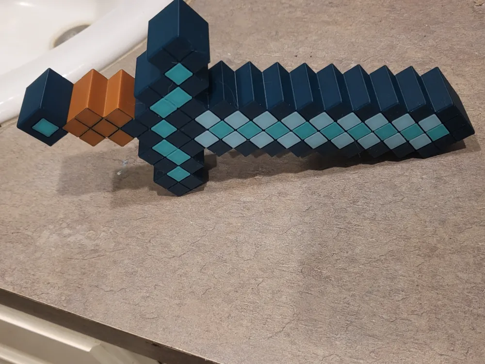 Minecraft Sword by exedelete MakerWorld: Download Free 3D Models