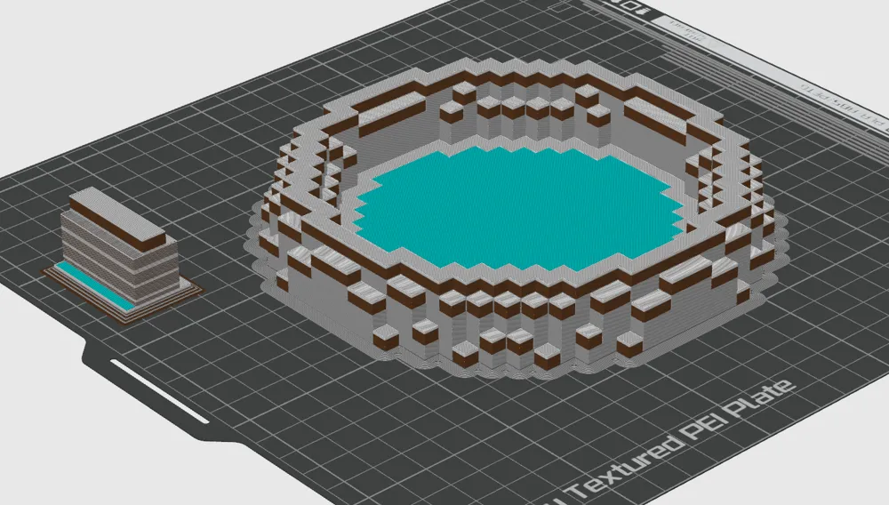 Minecraft-themed Tray Multicolored AMS - Free 3D Print Model - MakerWorld