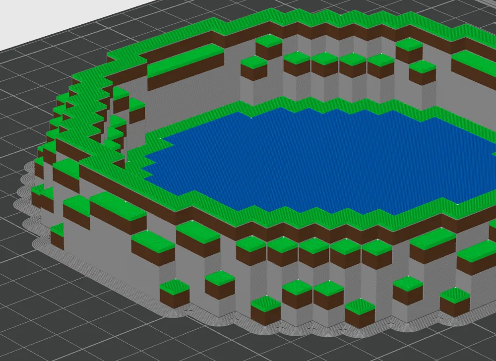 Minecraft-themed Tray Multicolored AMS - Free 3D Print Model - MakerWorld
