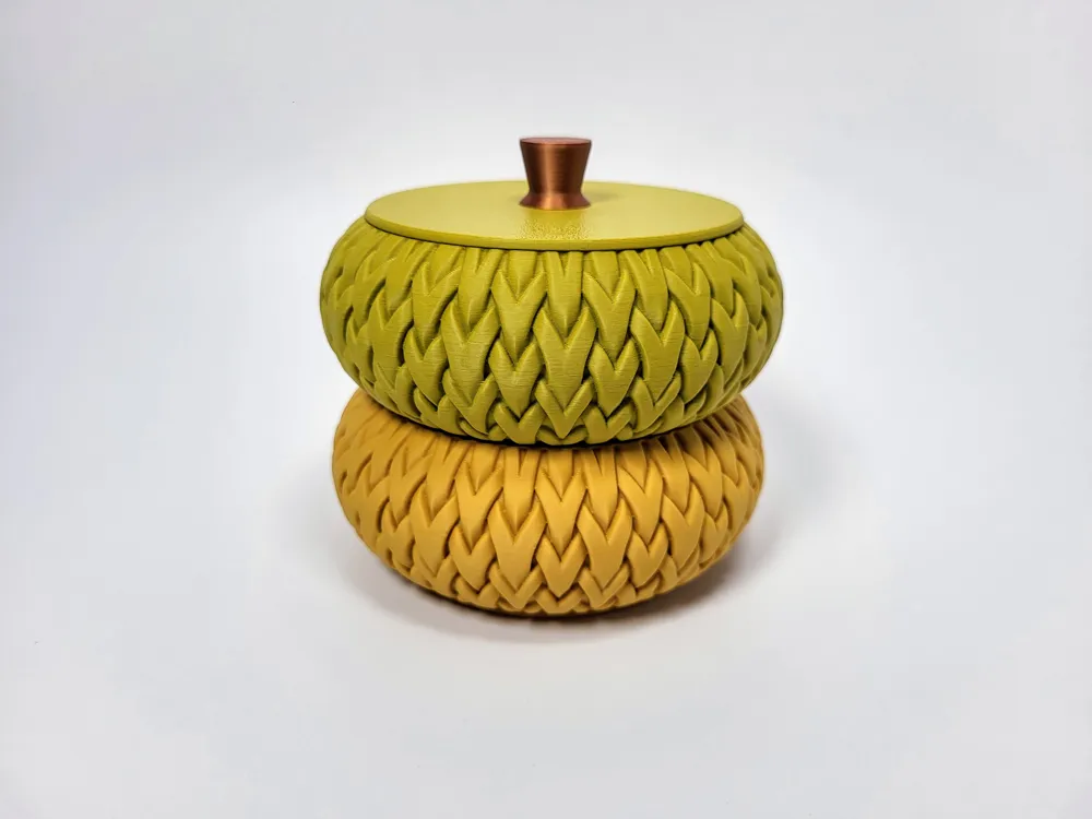 Jewelry Box Stackable Textile No 2 by Art Design. 3D MakerWorld ...