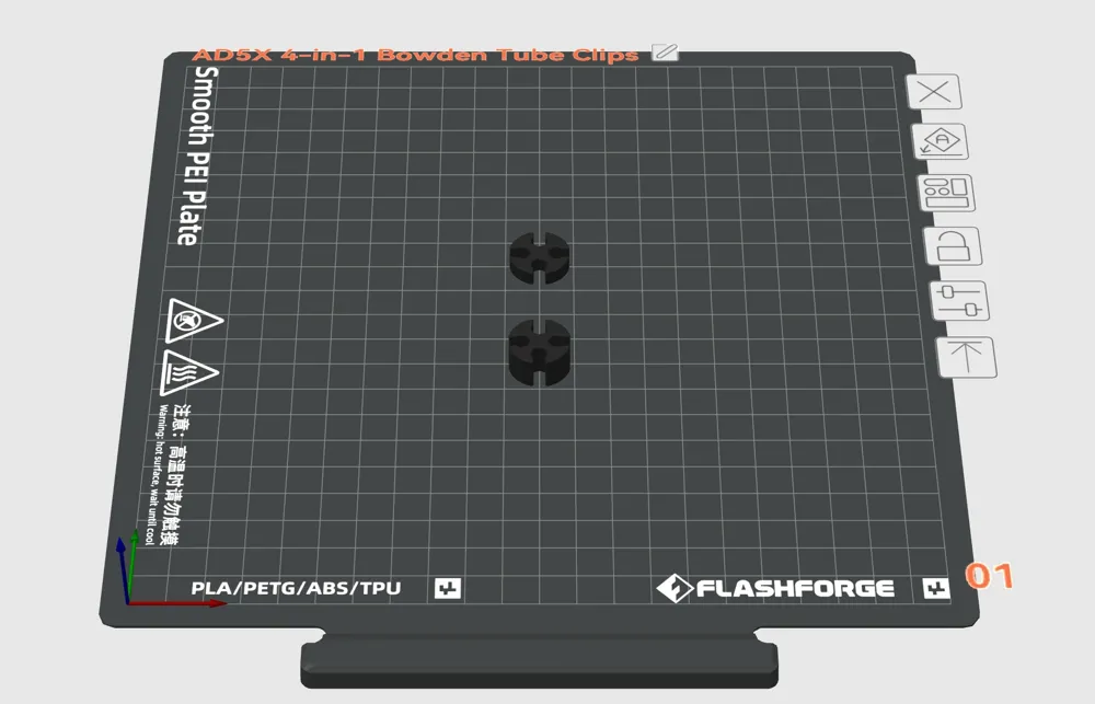 AD5X 4-in-1 Bowden (PTFE) Tube Clips - Free 3D Print Model - MakerWorld