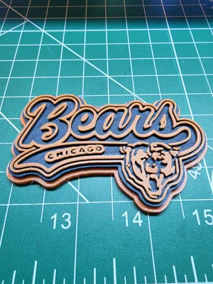 Chicago Bears NFL Magnet - Free 3D Print Model - MakerWorld