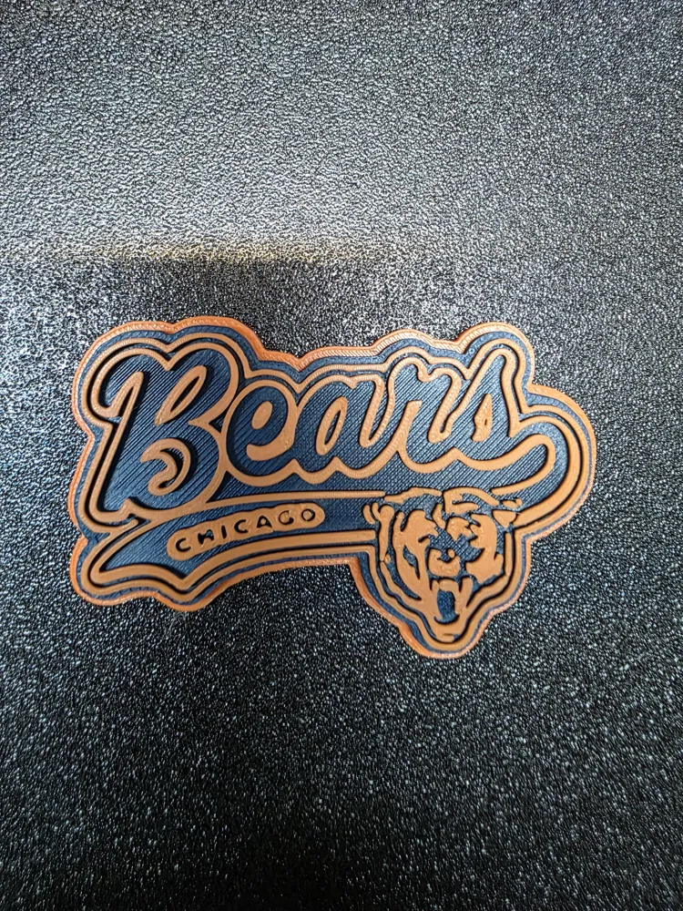 Chicago Bears NFL Magnet - Free 3D Print Model - MakerWorld
