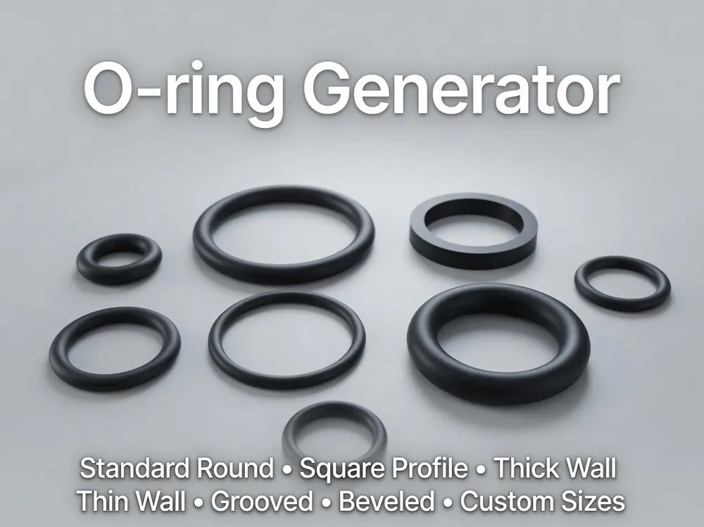 Parametric O-Ring Generator - Free 3D Print Model - MakerWorld