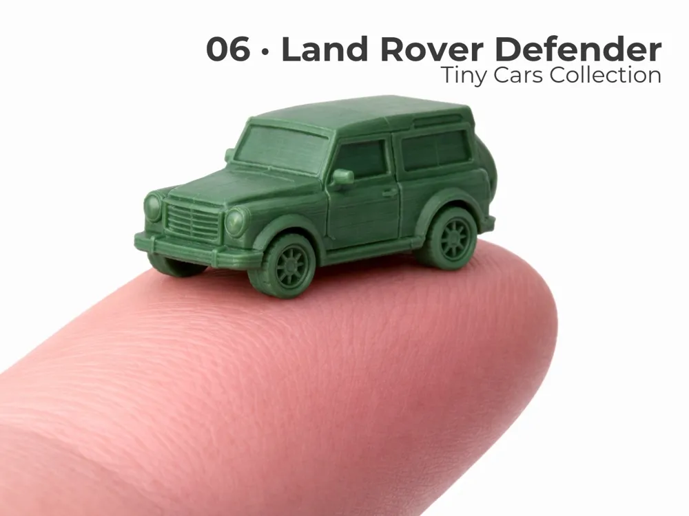 Tiny Land Rover Defender – Mini Cars Series - Free 3D Print Model ...