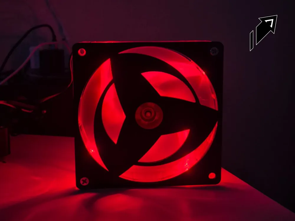 Sharingan Lüfterabdeckung - 120mm – Kostenloses 3D-Druckmodell – MakerWorld