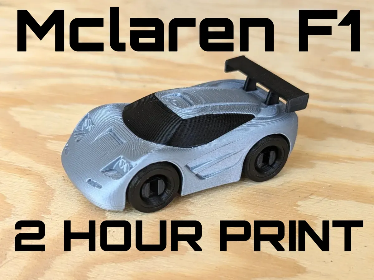 Tooned McLaren F1 – Keychain Style - Free 3D Print Model - MakerWorld