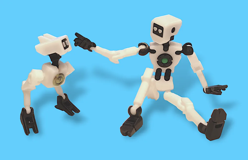 Etp Minibot Action Figure Easy To Print With Pla By Make A