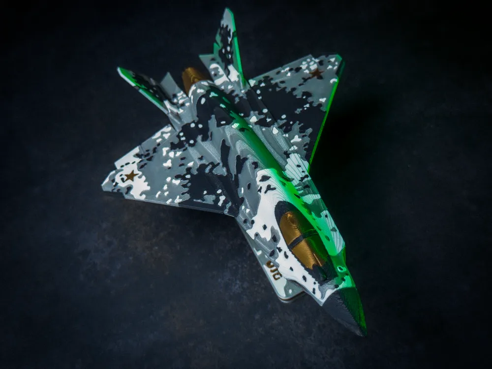 Sukhoi Su-75 Checkmate Plane Kit Card by pbbence1994 MakerWorld ...