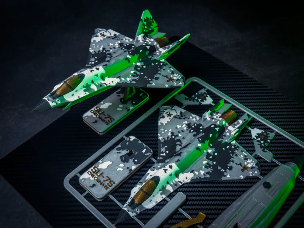 Sukhoi Su-75 Checkmate Plane Kit Card by pbbence1994 MakerWorld ...