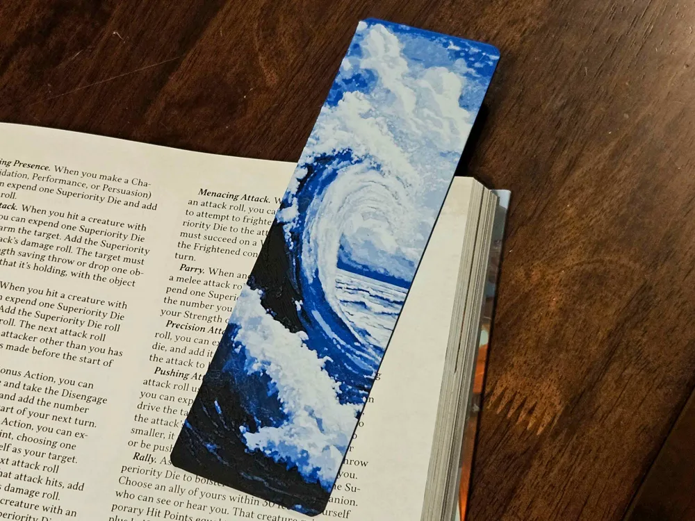 Great Wave Bookmark by Yandalf MakerWorld: Download Free 3D Models