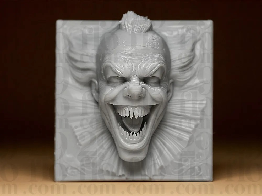 Evil Clown Wall Decor - Free 3D Print Model - MakerWorld