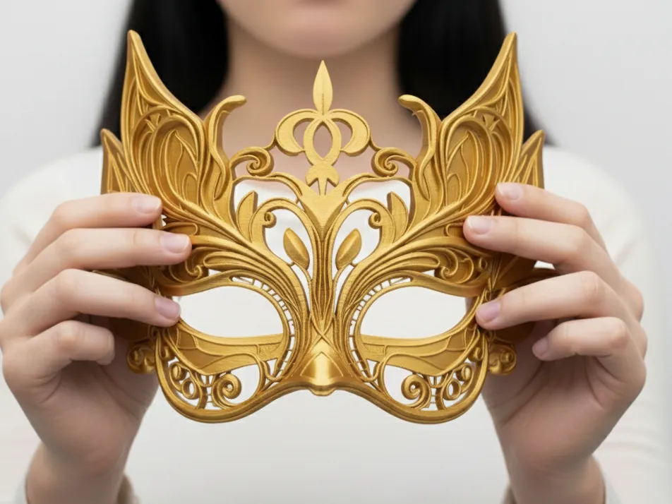 Royal Filigree Mask - Masquerade Edition - Free 3D Print Model - MakerWorld