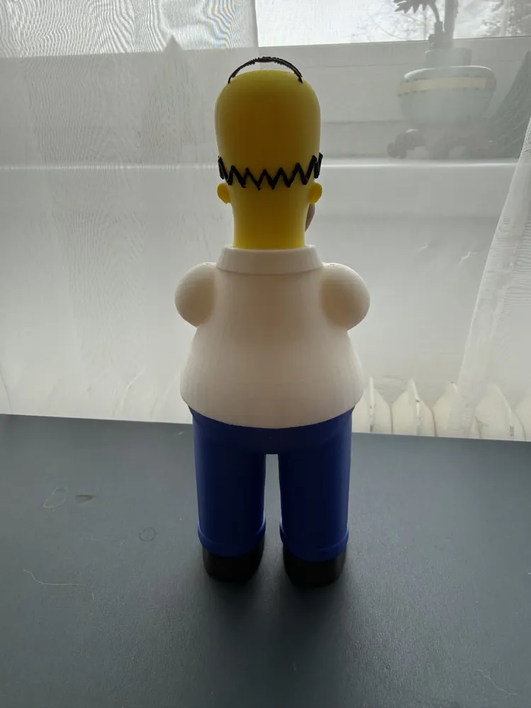 Homer Simpson - Multicolor & Single Color - Free 3D Print Model ...