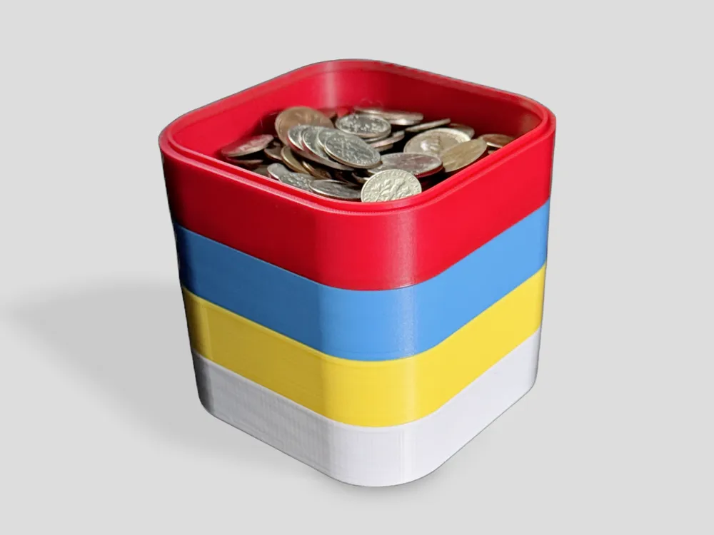 Modern stacking US Coin Sorter - Free 3D Print Model - MakerWorld