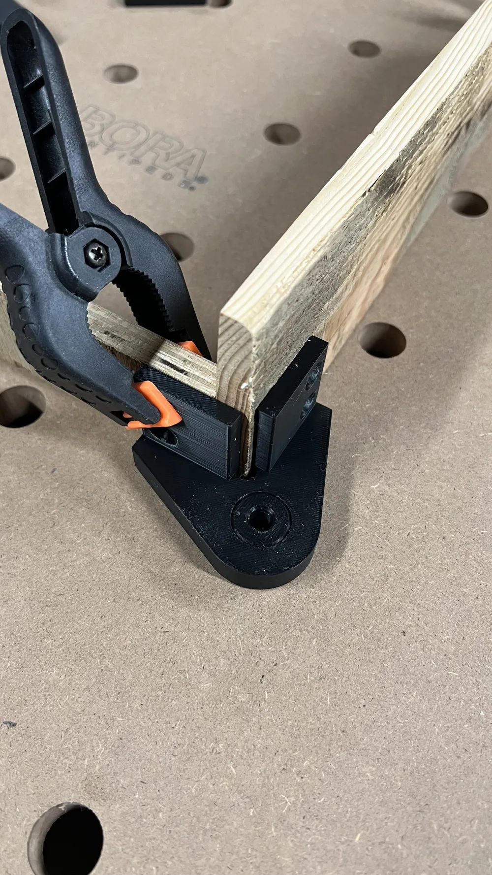 Corner Clamp fixture for MFT table 3/4" dog holes by EricsBigWorld ...