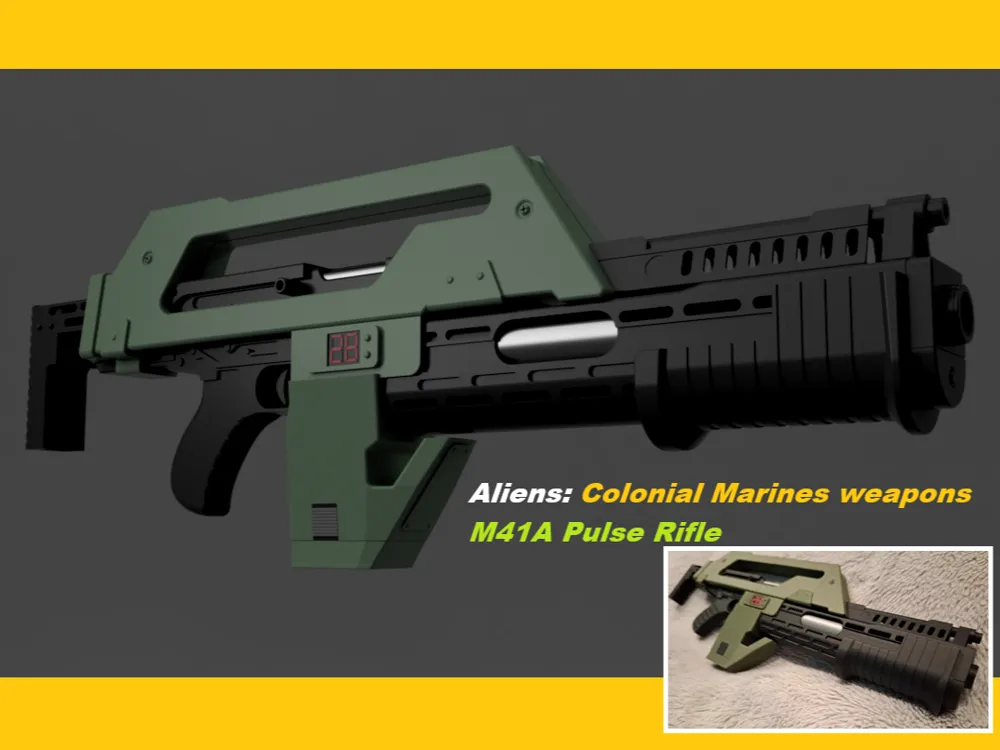 Aliens: Colonial Marines weapons M41A by vajcnerd MakerWorld: Download ...