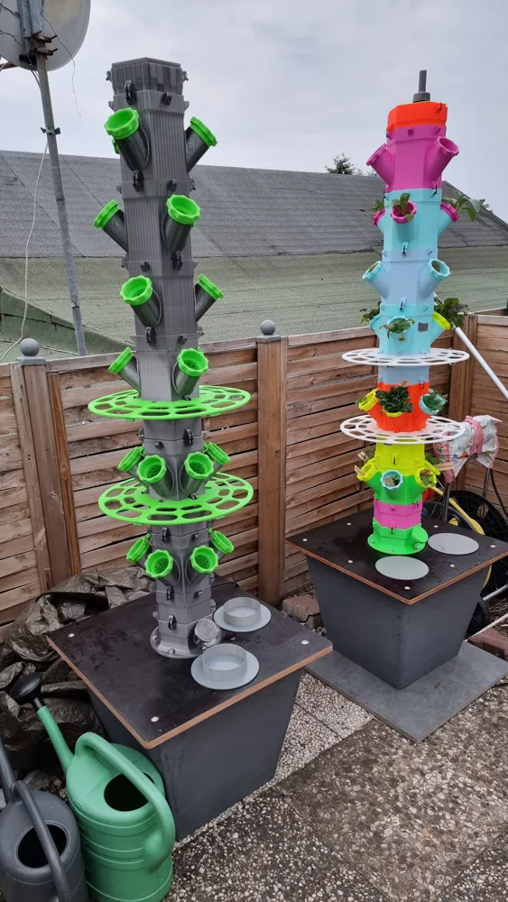 Hydroponic Tower – Ultra-Stable Modular System Remixed by slaxxTB ...