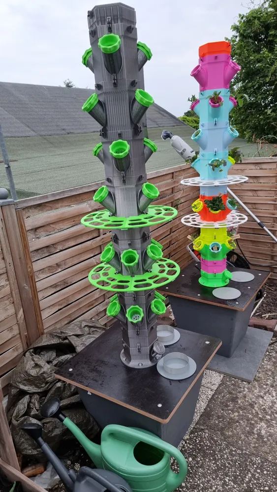Hydroponic Tower – Ultra-Stable Modular System Remixed by slaxxTB ...