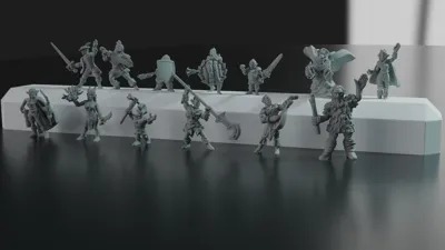 DnD Character Pack Volume 2 Remixed by theStonefox MakerWorld: Download ...