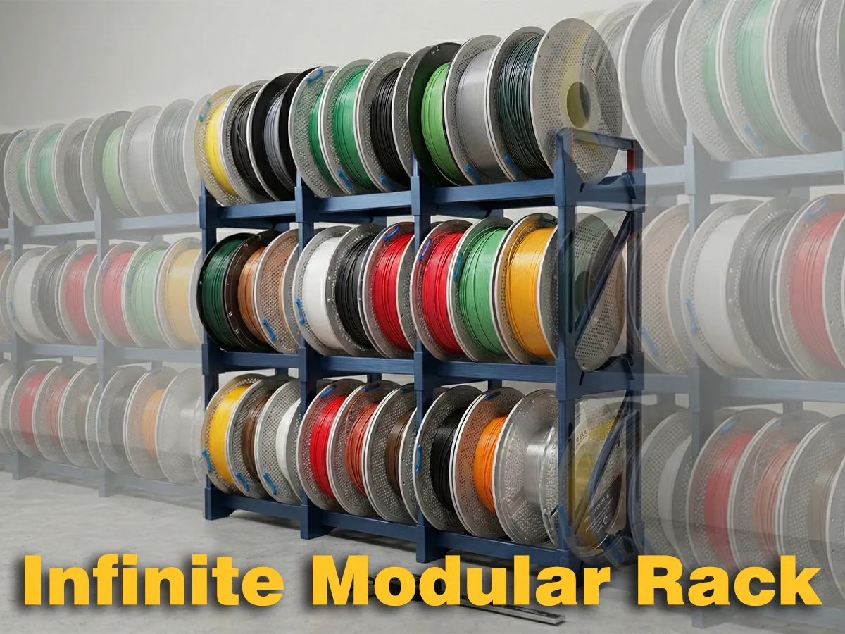 Infinite Modular Spool Rack - Free 3D Print Model - MakerWorld