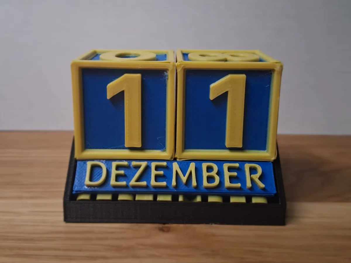 Calendario Perpetuo - perpetual calendar - Modelo de impresión 3D ...