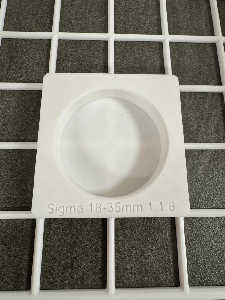Sigma 18-35mm 1:1.8 DC Ø72 Gridfinity - Free 3D Print Model - MakerWorld