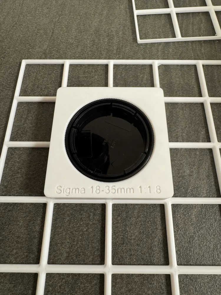 Sigma 18-35mm 1:1.8 DC Ø72 Gridfinity - Free 3D Print Model - MakerWorld