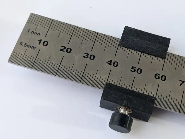 Ruler stop block Remixed by davidstepanek - MakerWorld