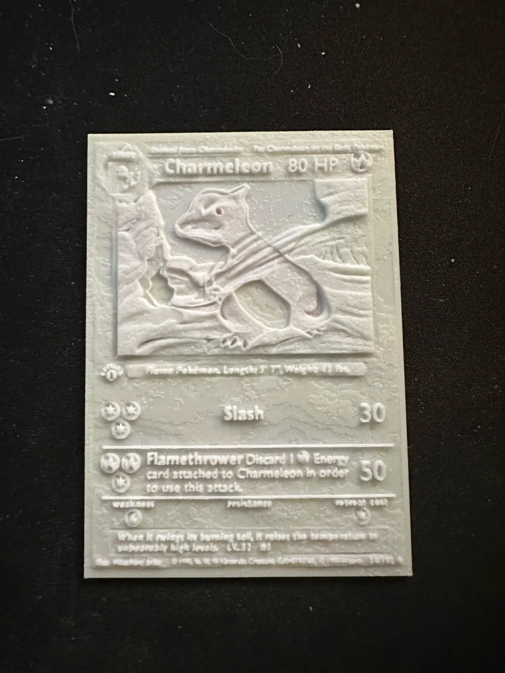 Charmeleon Pokemon card lithophane by thatguy08 - MakerWorld