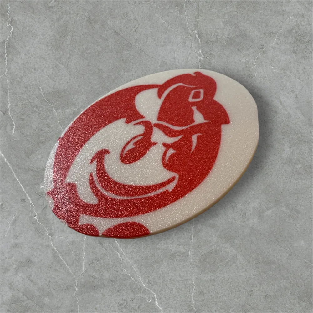 Brutus Head Coaster OSU Buckeyes Ohio State by GL1800 - MakerWorld