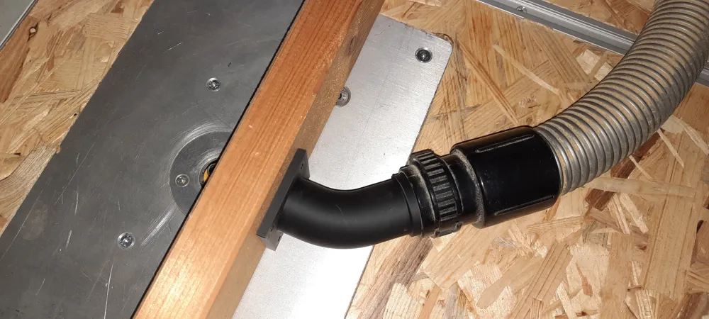 Router fence dust extraction - Free 3D Print Model - MakerWorld