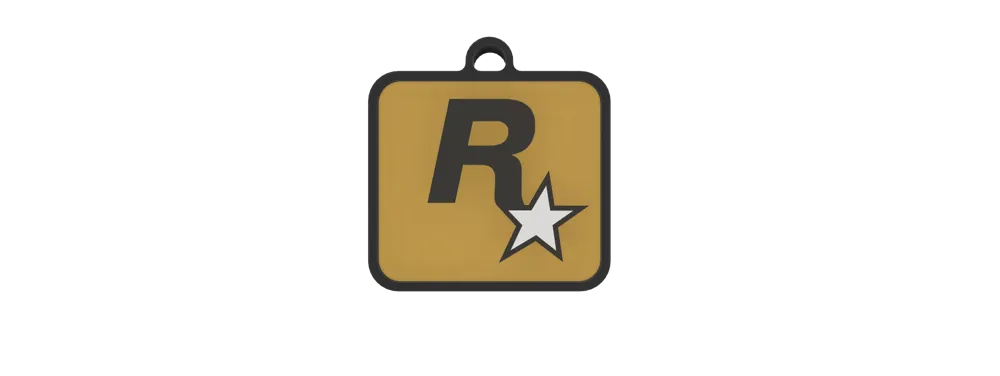 Rockstar Games Keychain by MORTI$ - MakerWorld
