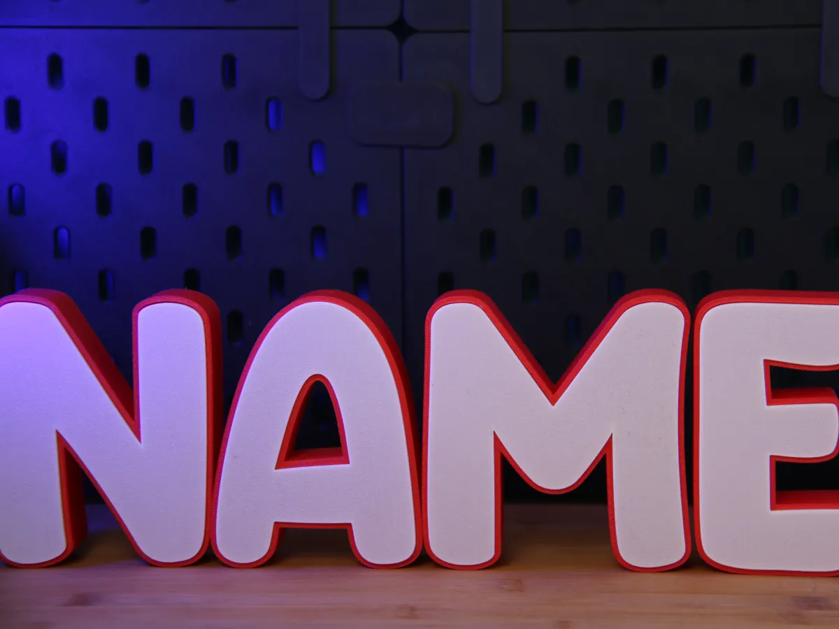 Led Light Sign Letters - Alphabet HS - Free 3D Print Model - MakerWorld