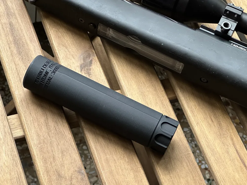 Surefire-Style Airsoft Suppressor for SSG-10 by Ghibli Design ...