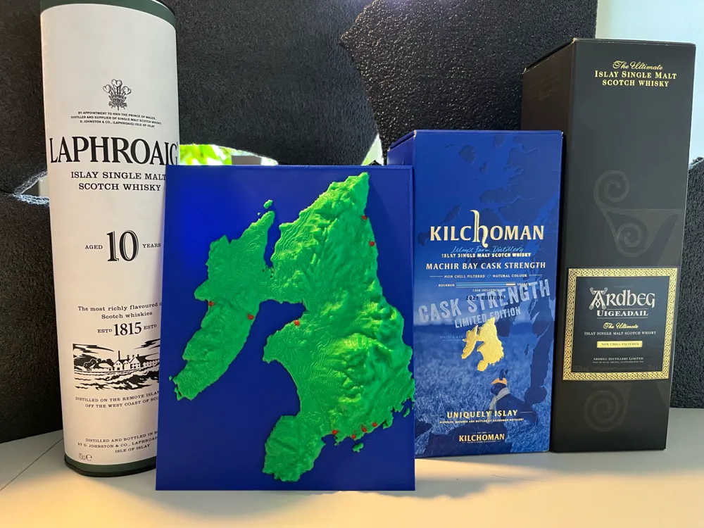 Map of Islay - Free 3D Print Model - MakerWorld
