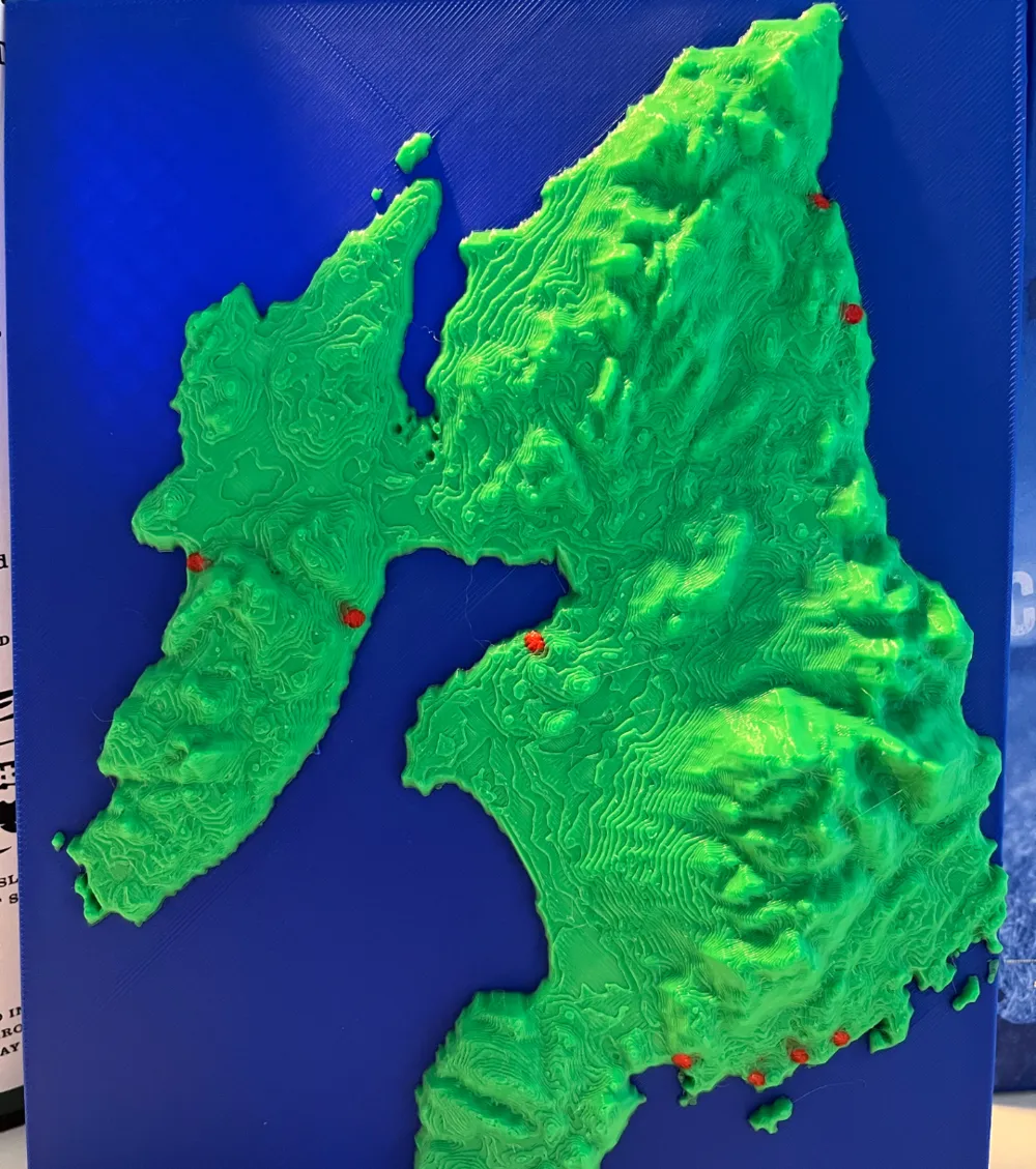 Map of Islay - Free 3D Print Model - MakerWorld