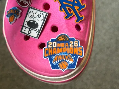 New York Knicks NBA Champions Croc Charm - Free 3D Print Model - MakerWorld