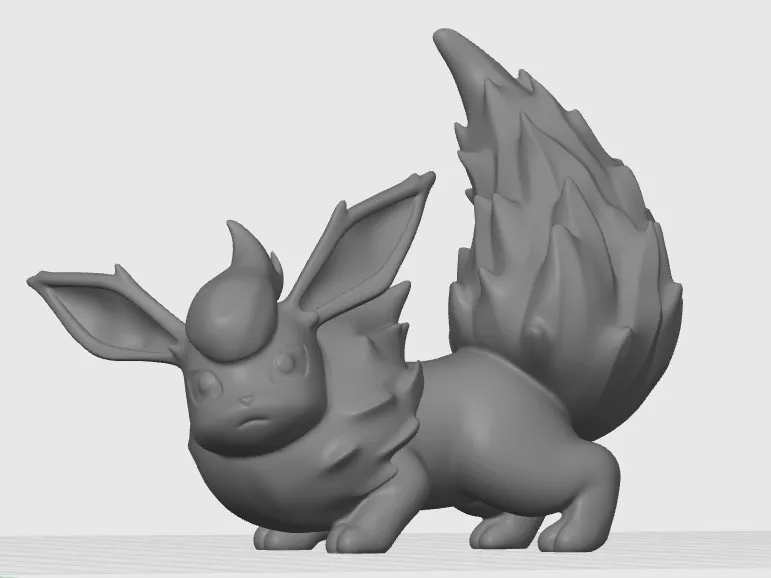 No.136 Flareon Pokémon Figure - Free 3D Print Model - MakerWorld