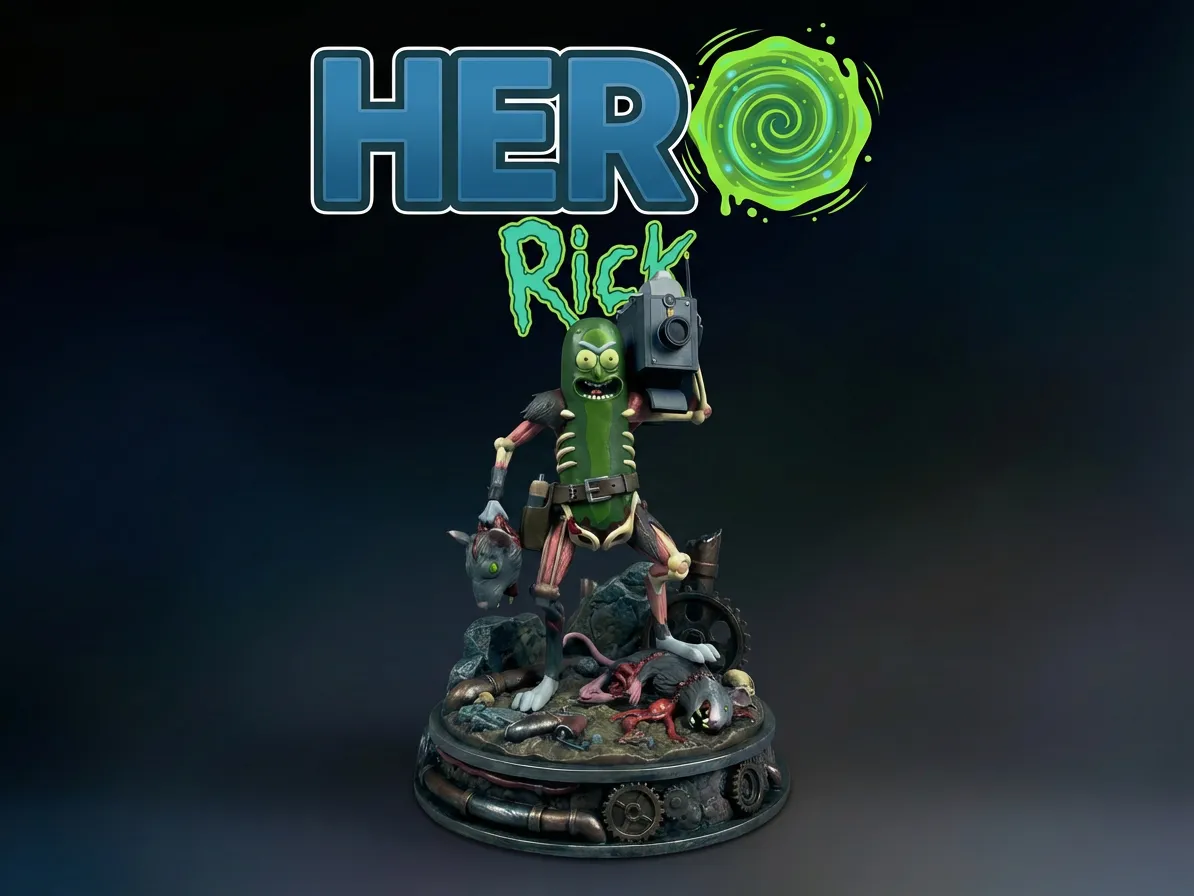 HERO RICK PICKLE RICK – Kostenloses 3D-Druckmodell – MakerWorld