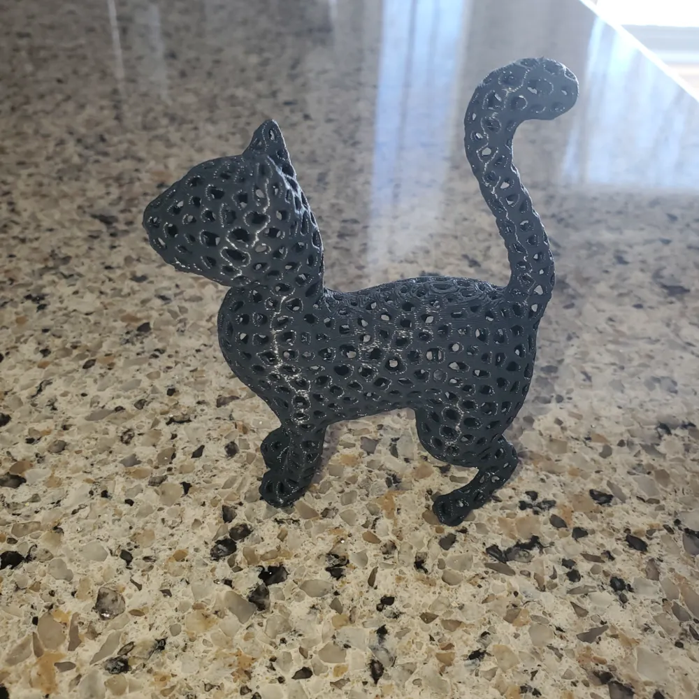 Voronoi Cat by Bert Owen - MakerWorld