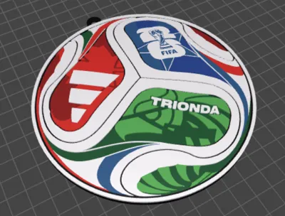 2026 World Cup Ball Keychain: Trionda - Free 3D Print Model - MakerWorld
