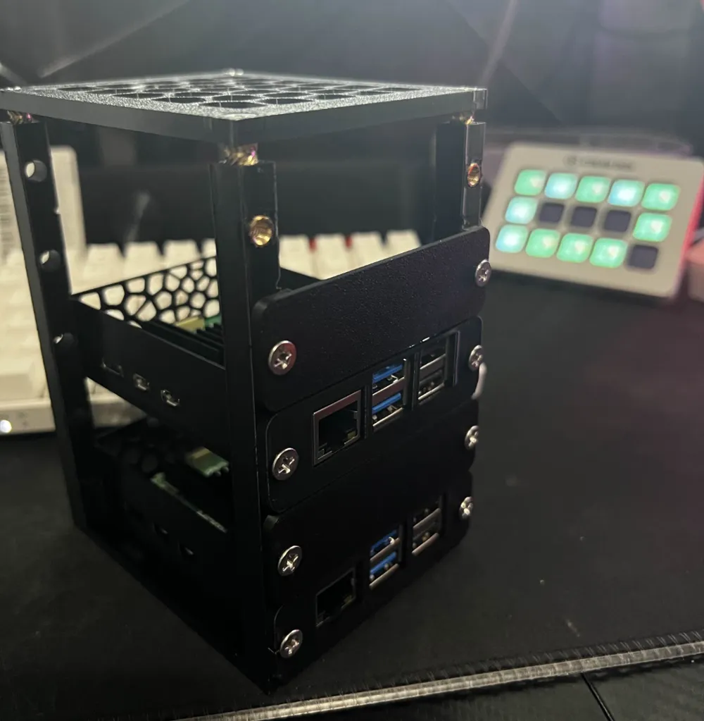 Raspberry Pi 4 & 5 Mini Server Rack Case (Spacer) Remixed by ...